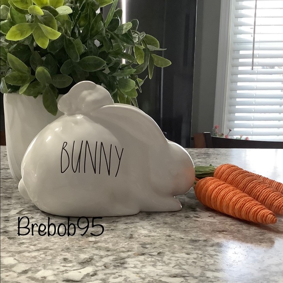 Rae Dunn | Holiday | New Rae Dunn Bunny Ceramic Rabbit With Baby Bunny ...